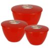 Just Pudding Basins Quality Plastic Pudding Bowls with Lids 7 Sizes, 12 ...