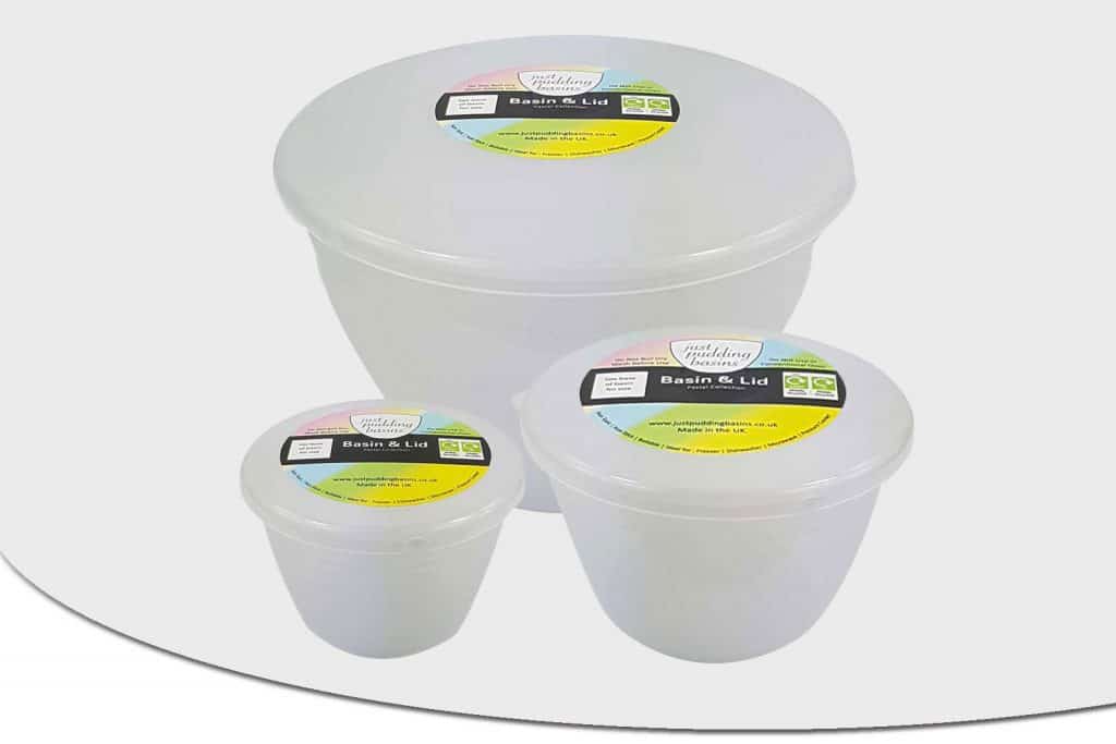 Plastic Pudding Basins In 7 Sizes From 1/4pt To 4 pint