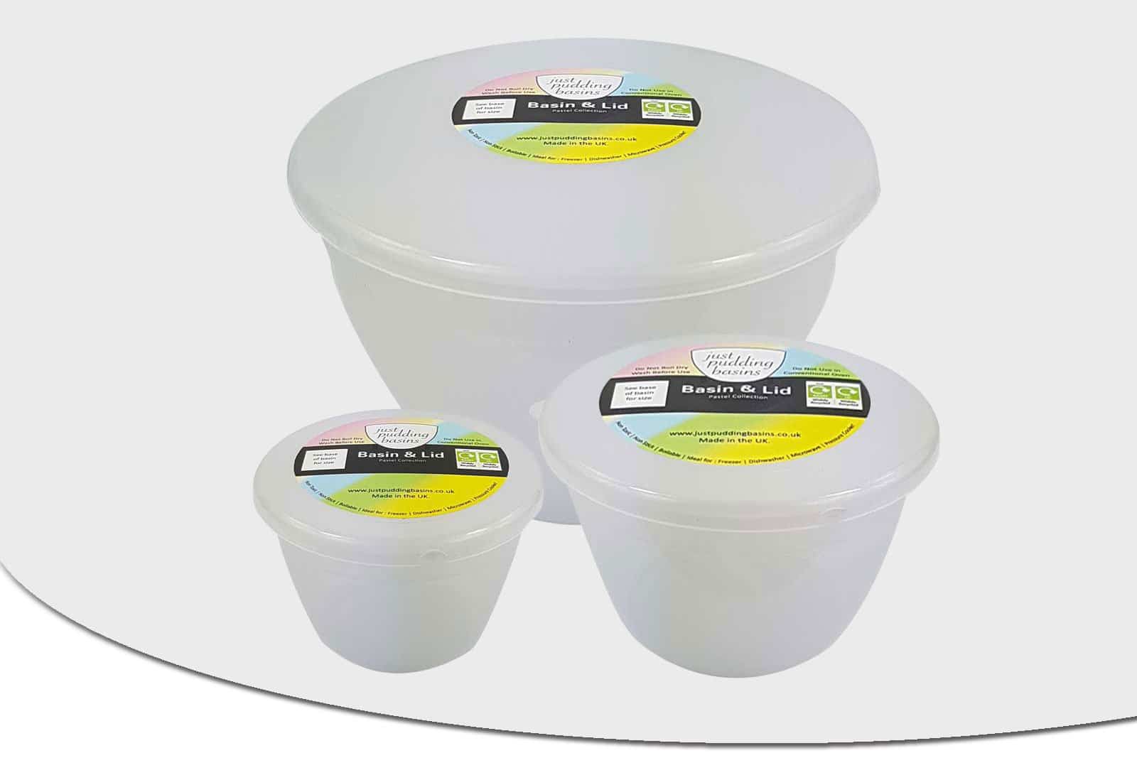 Clear Pudding Basins - Just Pudding Basins