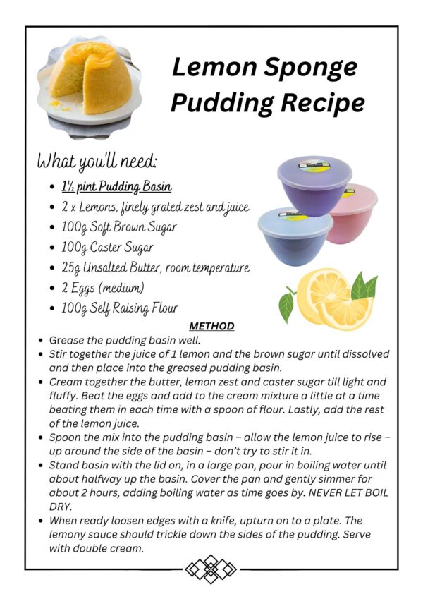 Just Pudding Basins Quality Plastic Pudding Bowls With Lids 7 Sizes, 12 ...