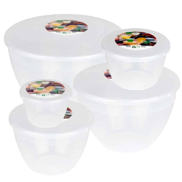 Plastic Pudding Basins In 7 Sizes From 1/4pt To 4 pint